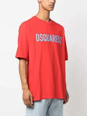 Dsquared2 Logo-print Cotton T-shirt - Red