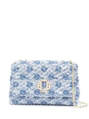 Maje Embroidered Tweed Shoulder Bag