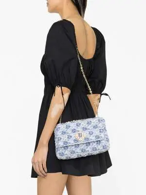 Maje Embroidered Tweed Shoulder Bag