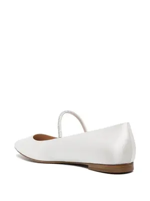 GIANVITO ROSSI Crystal-embellished Ballet Pumps