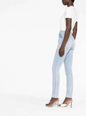 AREA Crystal-embellished Jeans