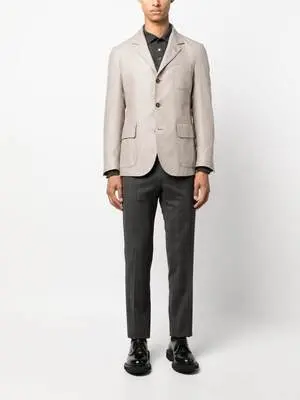 Corneliani Single Breasted Wool-blend Blazer