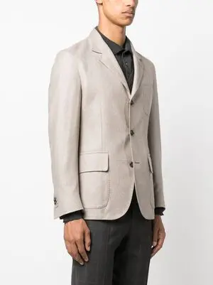 Corneliani Single Breasted Wool-blend Blazer