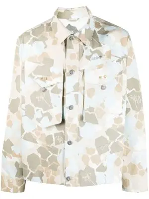OBJECTS IV LIFE Camouflage-pattern Denim Jacket - Neutrals