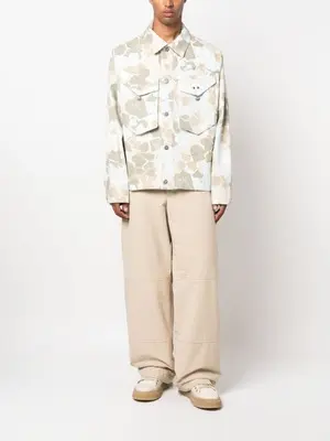 OBJECTS IV LIFE Camouflage-pattern Denim Jacket - Neutrals