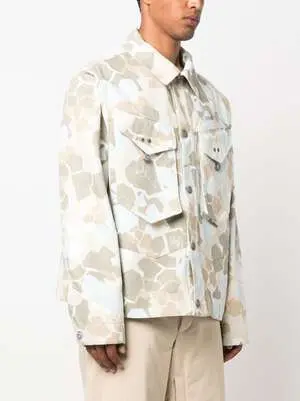 OBJECTS IV LIFE Camouflage-pattern Denim Jacket - Neutrals