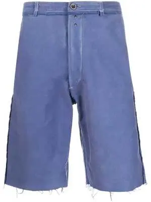MAISON MARGIELA Raw-edge Cotton Bermuda Shorts