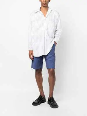 MAISON MARGIELA Raw-edge Cotton Bermuda Shorts
