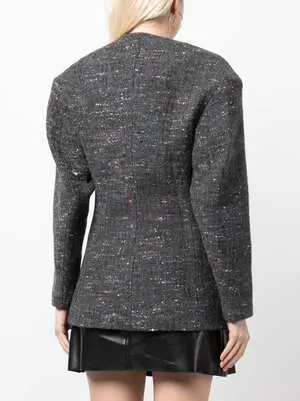 GANNI Fitted Wool-blend Blazer