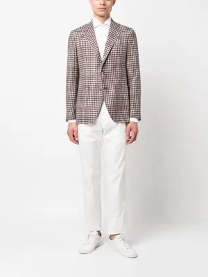 BARBA NAPOLI Spread-collar Cotton Shirt - White