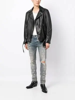 Amiri Bleach Bandana Jeans