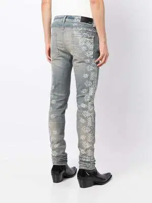 Amiri Bleach Bandana Jeans