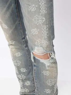 Amiri Bleach Bandana Jeans