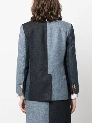 Thom Browne Patchwork Donegal Tweed Blazer