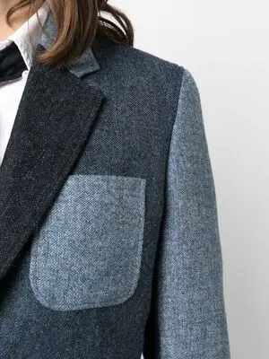 Thom Browne Patchwork Donegal Tweed Blazer