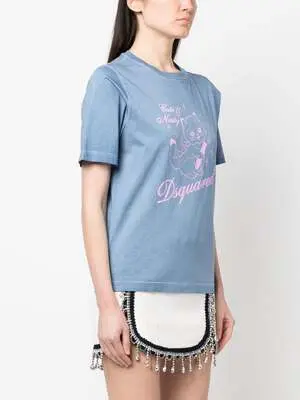 Dsquared2 Graphic Print Cotton T-shirt