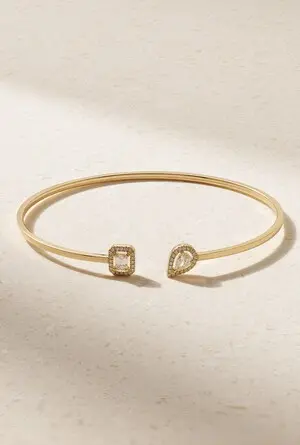 Messika My Twin Toi & Moi 18-karat Diamond Cuff - Gold