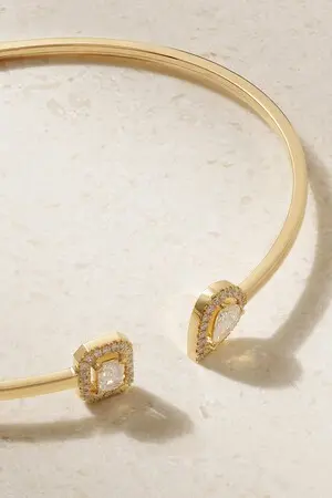 Messika My Twin Toi & Moi 18-karat Diamond Cuff - Gold