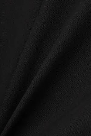 Wardrobe.NYC Double-breasted Grain De Poudre Wool Coat - Black