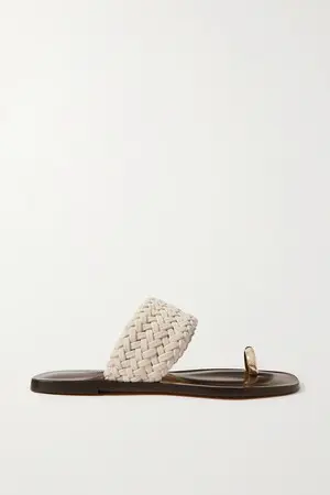 EMME PARSONS Agnes Woven Suede Sandals