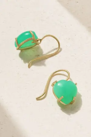Irene Neuwirth Love 18-karat Chrysoprase Heart Earrings - Green
