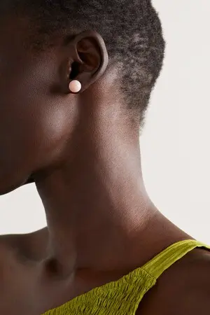 Irene Neuwirth Large Gumball Rose Opal Earrings