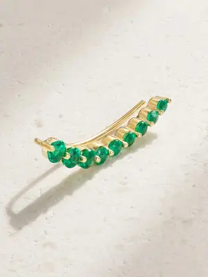ANITA KO 18-karat And Emerald Single Earring - Gold