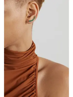ANITA KO 18-karat And Emerald Single Earring