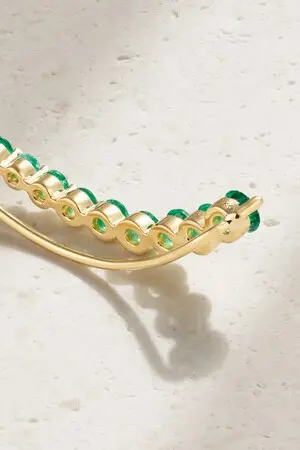 ANITA KO 18-karat And Emerald Single Earring