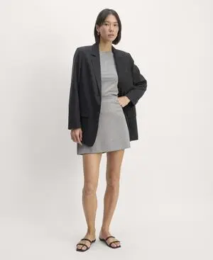 Everlane Mini A-line Skirt - Mid Heather Grey