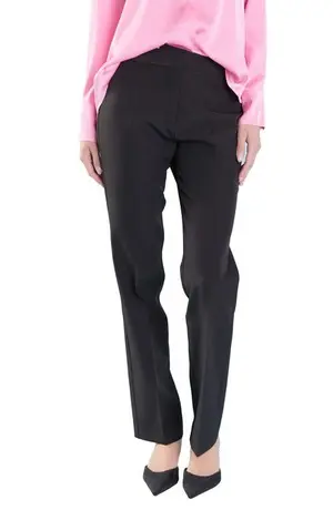 Endless Rose Flat Front Trousers - Black