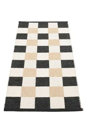 PAPPELINA Pix Reversible Indoor/outdoor Rug - Black Tones