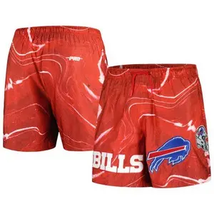PRO STANDARD Buffalo Bills Allover Marble Print Shorts - Red