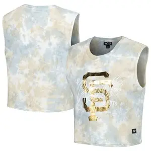 THE WILD COLLECTIVE San Francisco Giants Washed Muscle Tank Top - White