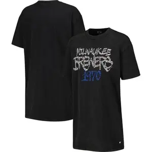 THE WILD COLLECTIVE Milwaukee Brewers T-shirt Dress - Black