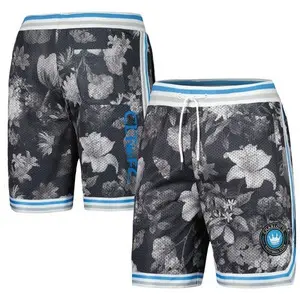 THE WILD COLLECTIVE Charlotte Fc Mesh Printed Shorts - Charcoal