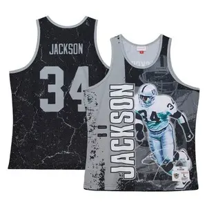 Mitchell & Ness Bo Jackson Las Vegas Raiders 1990 Player Burst Tank Top - Black