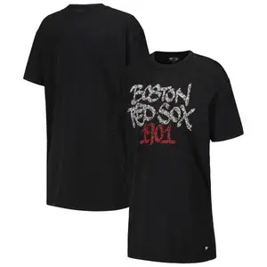 THE WILD COLLECTIVE Boston Red Sox T-shirt Dress - Black