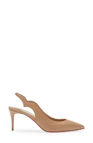 CHRISTIAN LOUBOUTIN Hot Chick Slingback Pumps - Beige