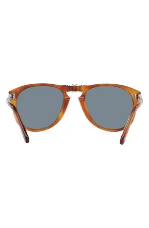 Persol 714 Steve Mcqueen™ 54mm Pilot Sunglasses - Light Brown