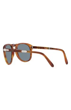 Persol 714 Steve Mcqueen™ 54mm Pilot Sunglasses - Light Brown