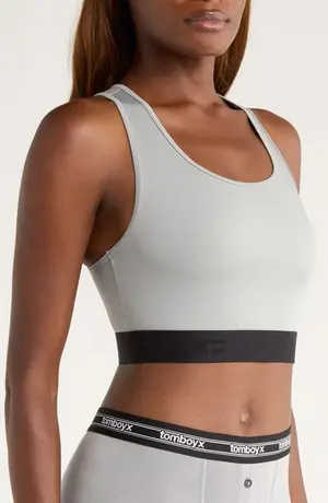 TOMBOYX Racerback Compression Top - Ultimate Gray