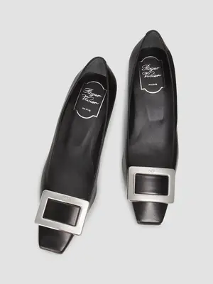 ROGER VIVIER Belle Vivier 45mm Leather Pumps - Black