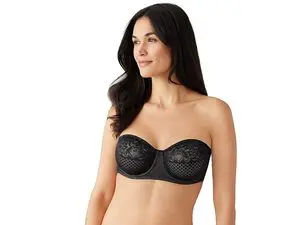 Wacoal Visual Effects Strapless Minimizer Bra Bra Sand - Black
