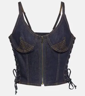 JEAN PAUL GAULTIER Denim Bustier