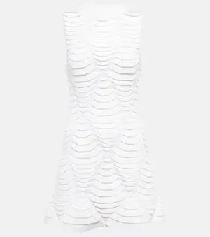 Alaïa Sleeveless Minidress - White