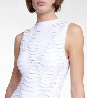 Alaïa Sleeveless Minidress - White