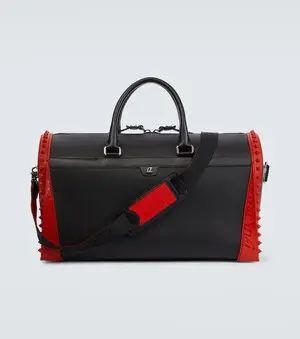 CHRISTIAN LOUBOUTIN Sneakender Spiked Leather Duffle Bag - Black
