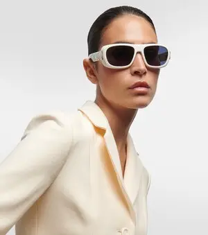 Dior Lady 95.22 S1i Square Sunglasses - White