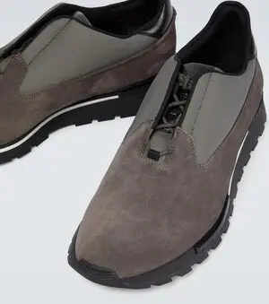 Berluti Fast Track Suede Sneakers